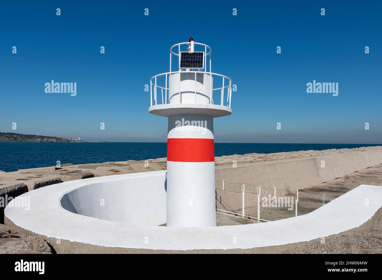 Poyrazkoy Lighthouse in Beykoz district of Istanbul, Turkey Stock Photo ...