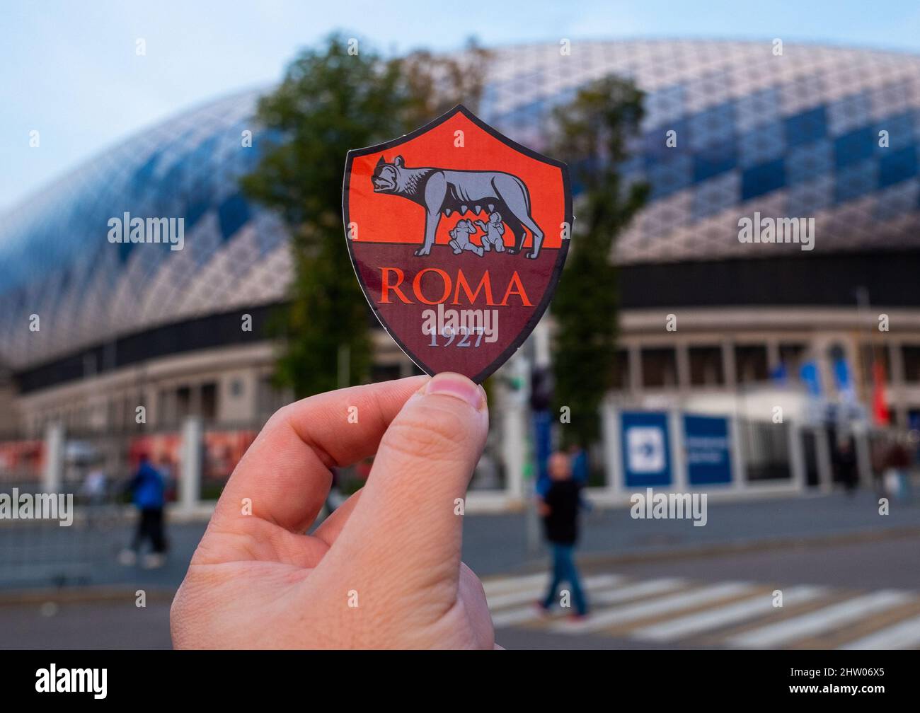 Rome soccer team logo hi-res stock photography and images - Alamy