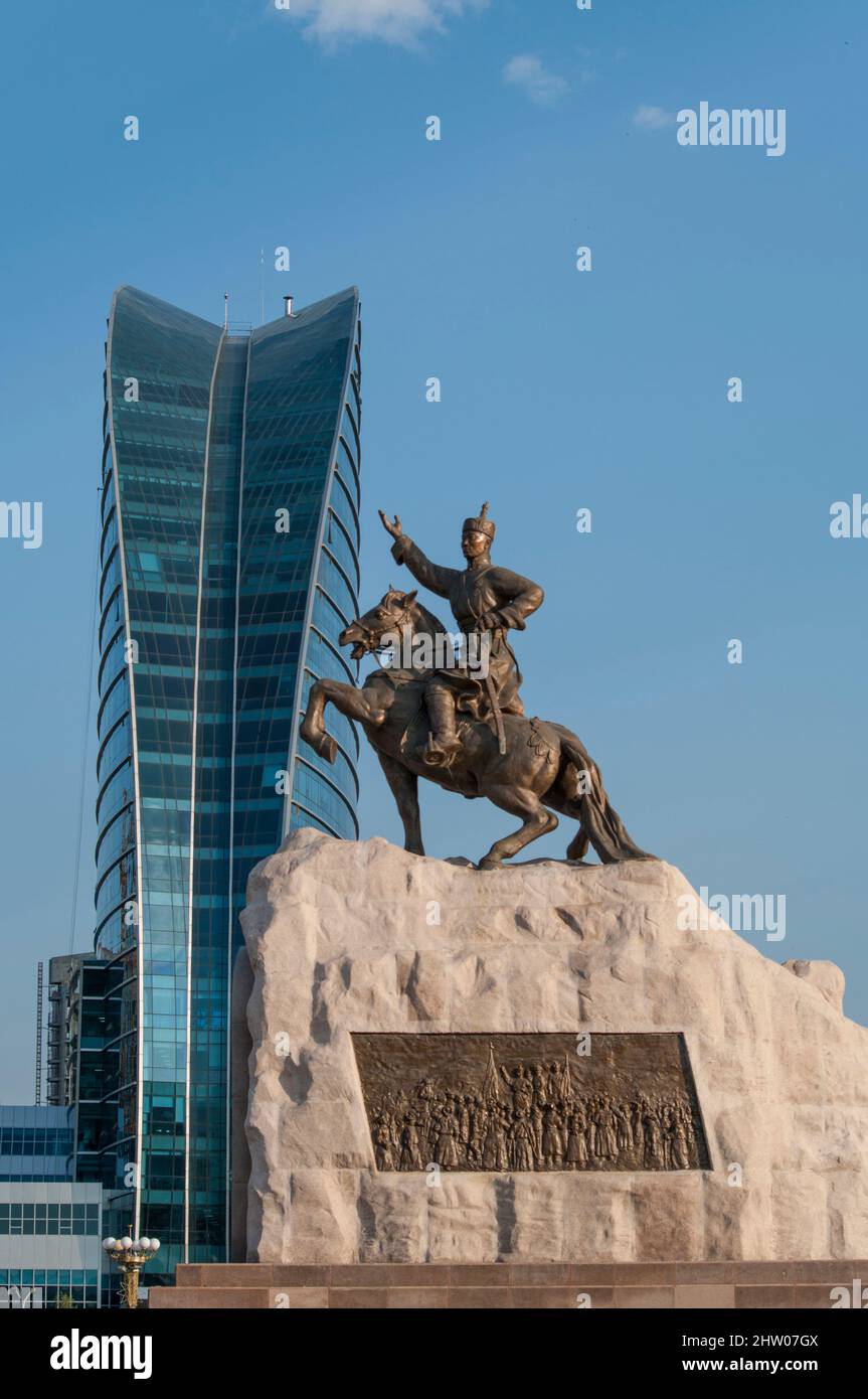 Asia,Sukhbaatar Monument in Sukhbaatar square, Ulaanbaatar, Mongolia ...