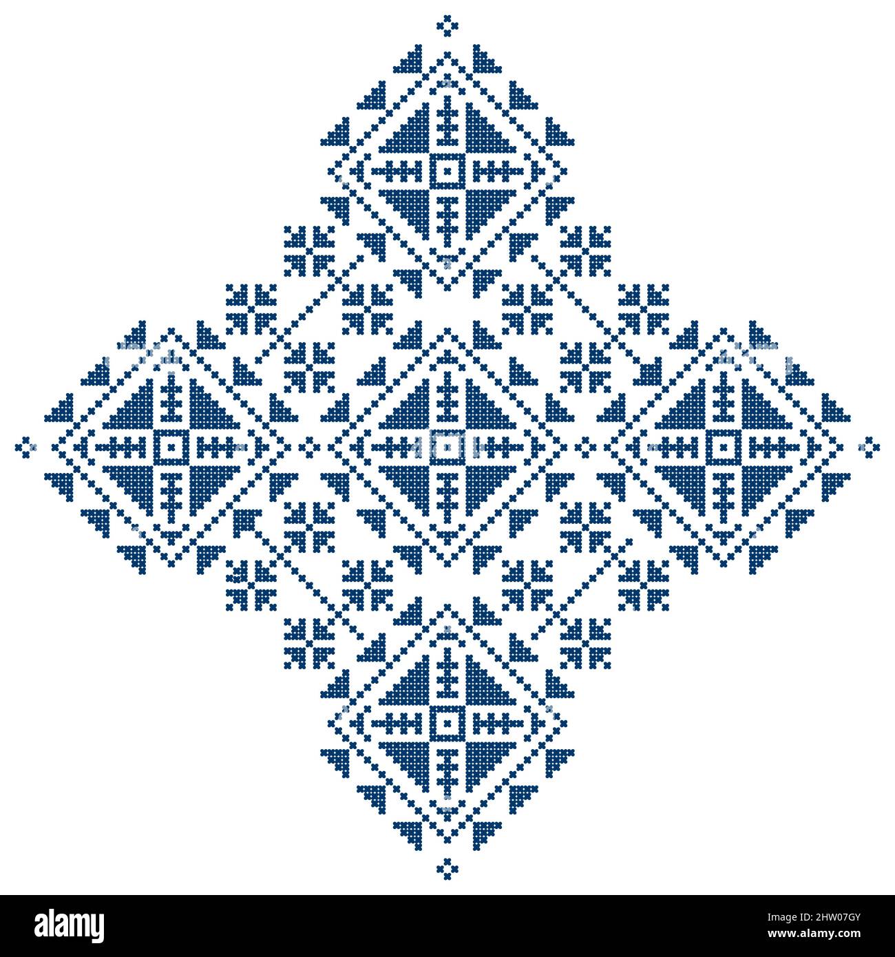 Bosnia and Herzegovina's folk art pattern - Zmijanje embroidery style ...