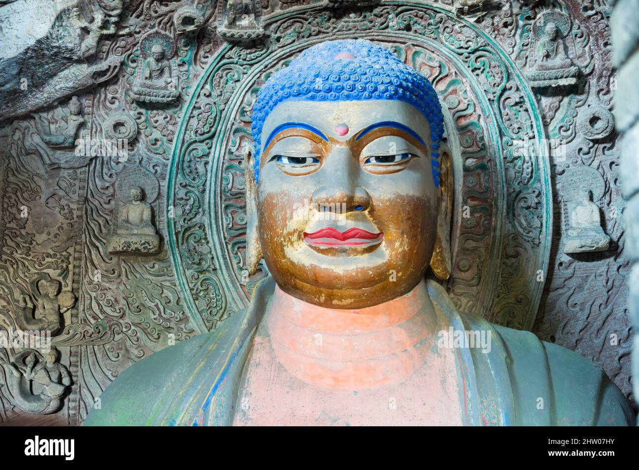 BIN, CHINA - Bin County Cave Temple (UNESCO World heritage site). a ...