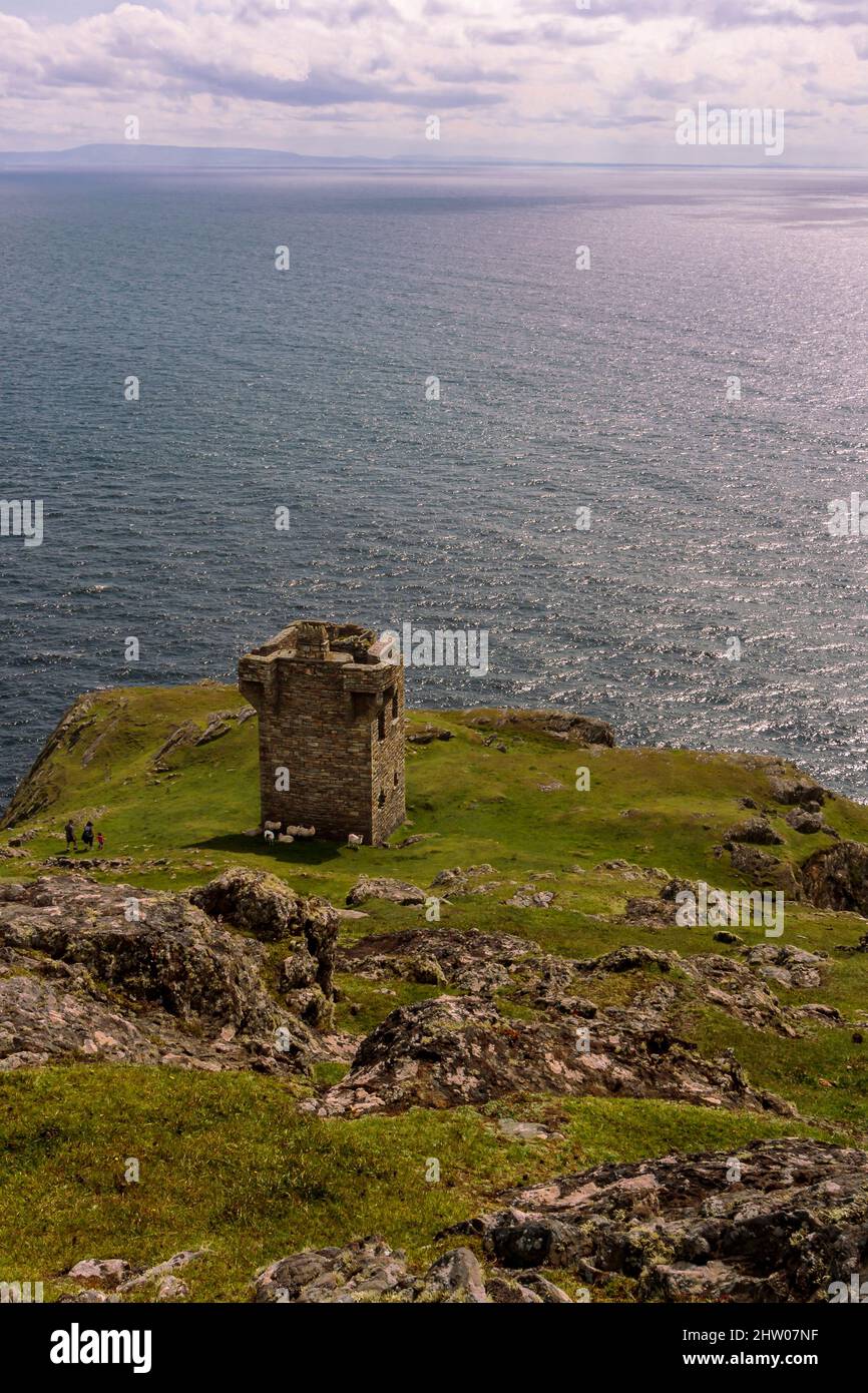 Old ruins on the Atlantic coast of Donegal in Ireland Stock Photo - Alamy