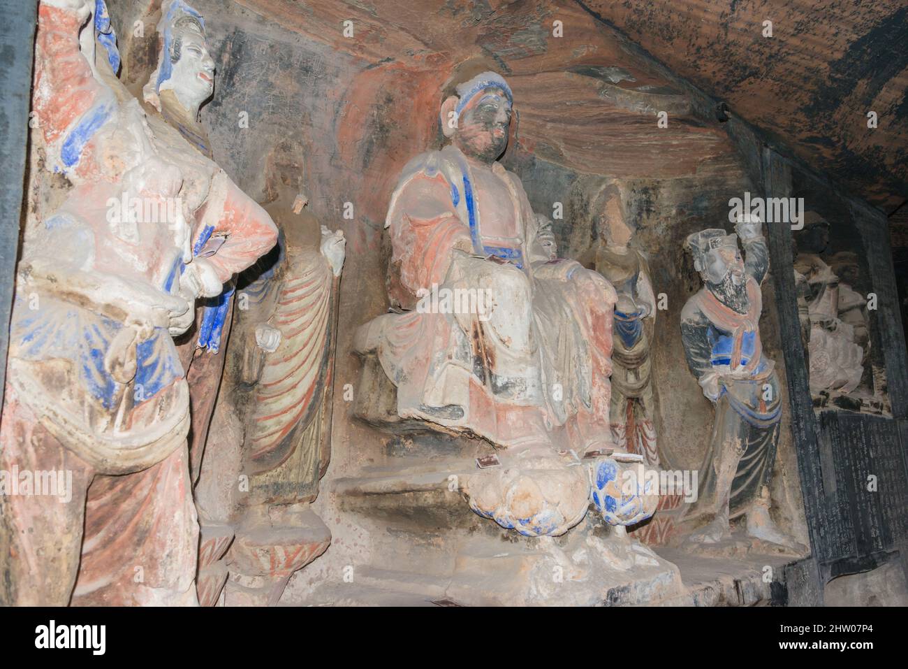 BIN, CHINA - Bin County Cave Temple (UNESCO World heritage site). a ...