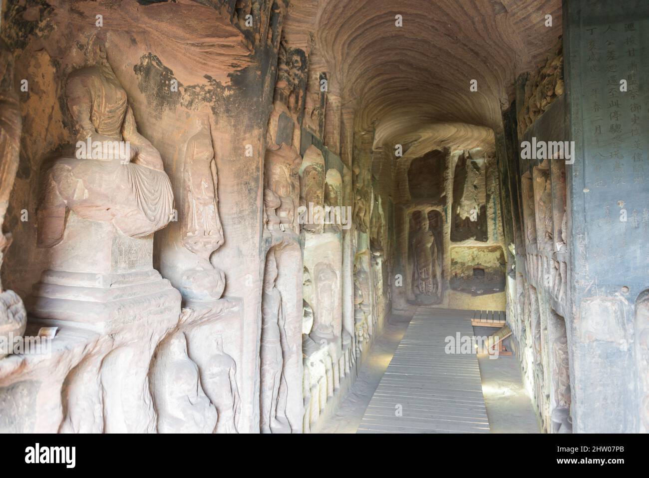 BIN, CHINA - Bin County Cave Temple (UNESCO World heritage site). a ...