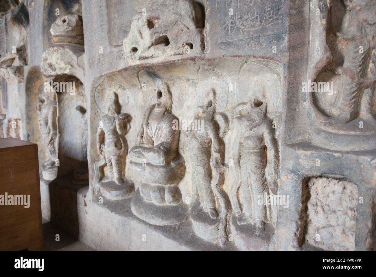 BIN, CHINA - Bin County Cave Temple (UNESCO World heritage site). a ...