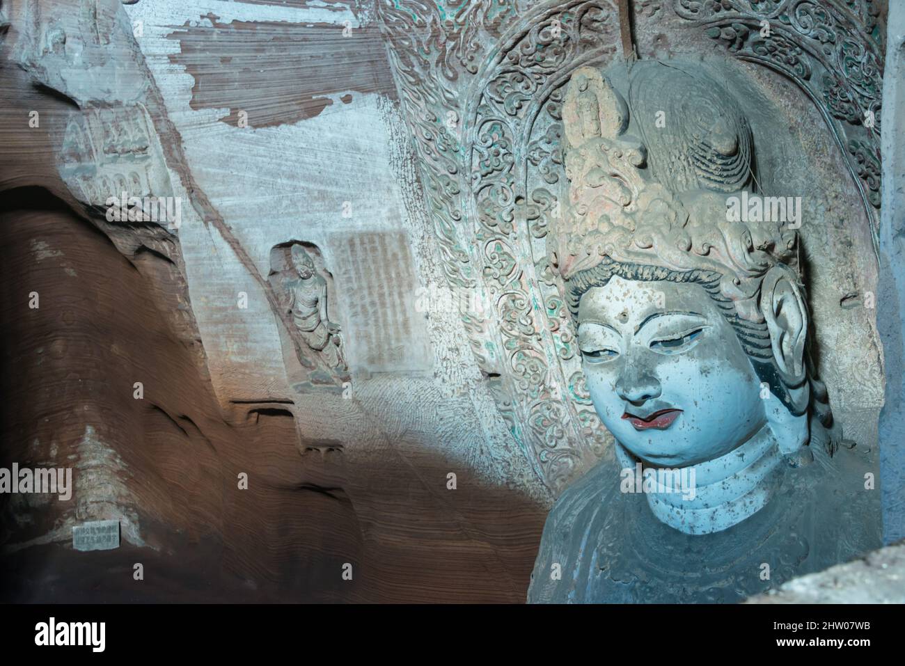 BIN, CHINA - Bin County Cave Temple (UNESCO World heritage site). a ...