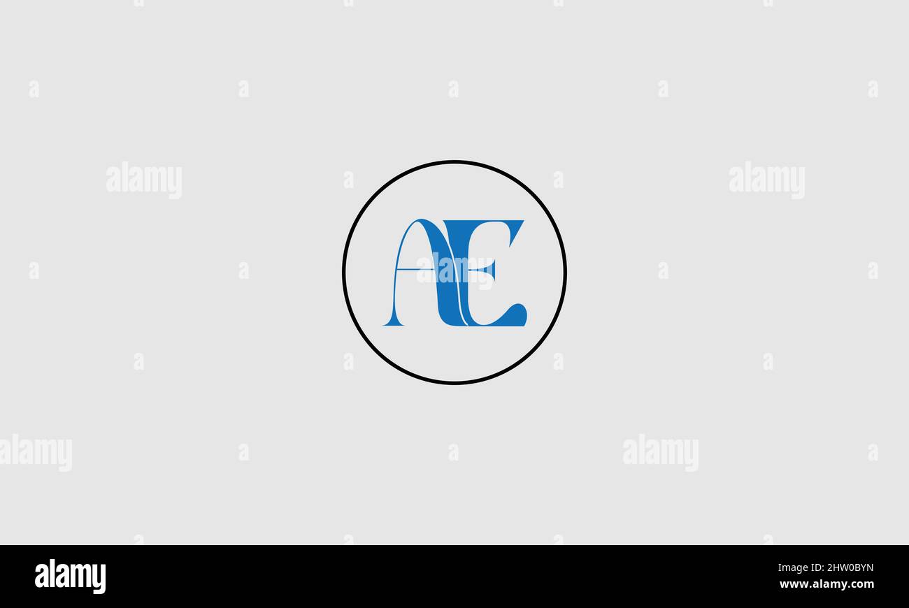 Cursive letter AE creative icon design Stock Vector Image & Art - Alamy