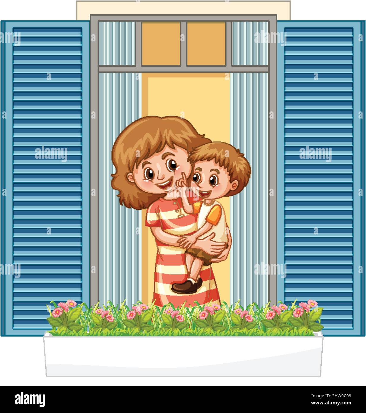 Clip Art Mother Standing