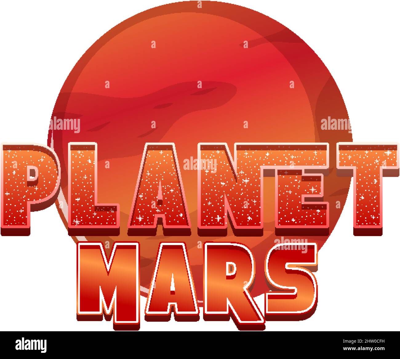 Planet Mars word logo design illustration Stock Vector Image & Art - Alamy