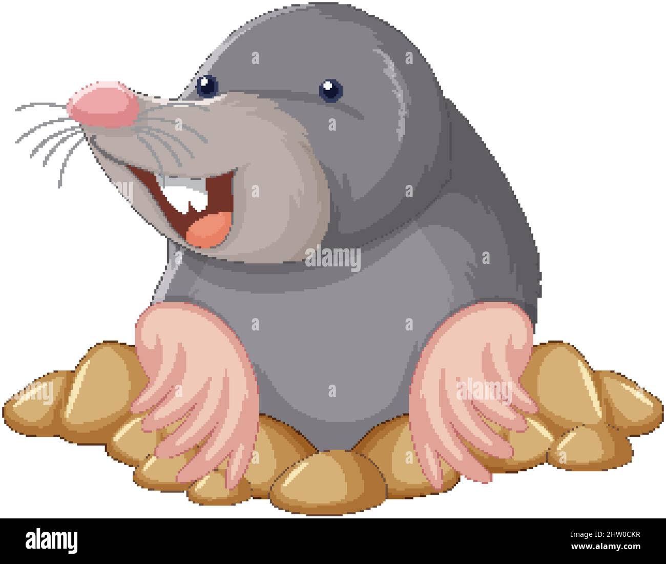 A little mole on white background illustration Stock Vector Image & Art ...
