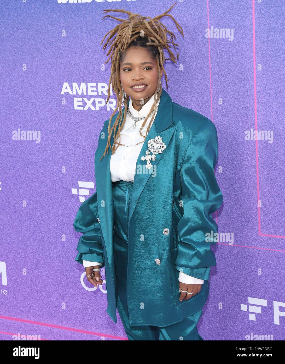 Ambre arrives at the 2022 Billboard Women in Music held at the YouTube ...