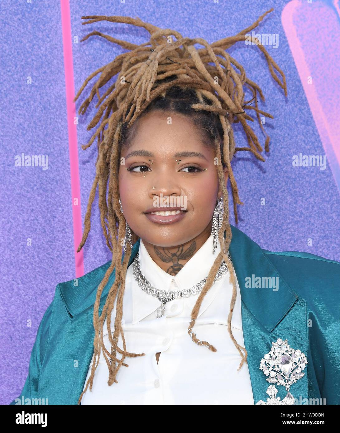 Ambre arrives at the 2022 Billboard Women in Music held at the YouTube ...