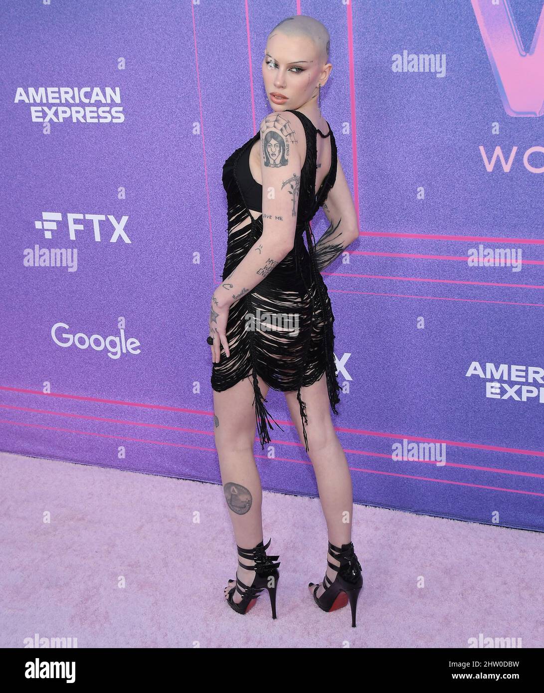 Siiickbrain arrives at the 2022 Billboard Women in Music held at the ...