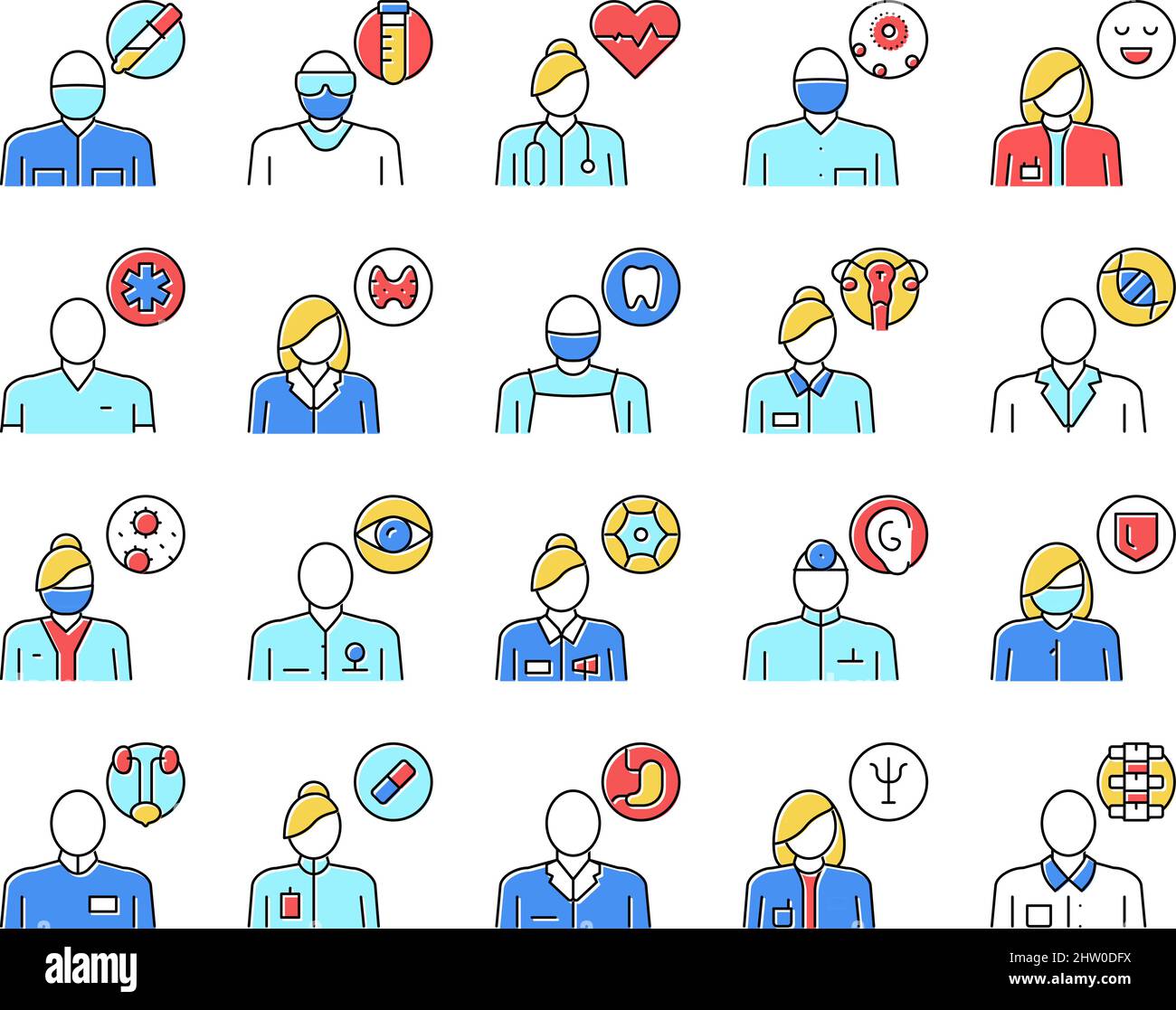 Medical speciality Stock Vector Images - Alamy