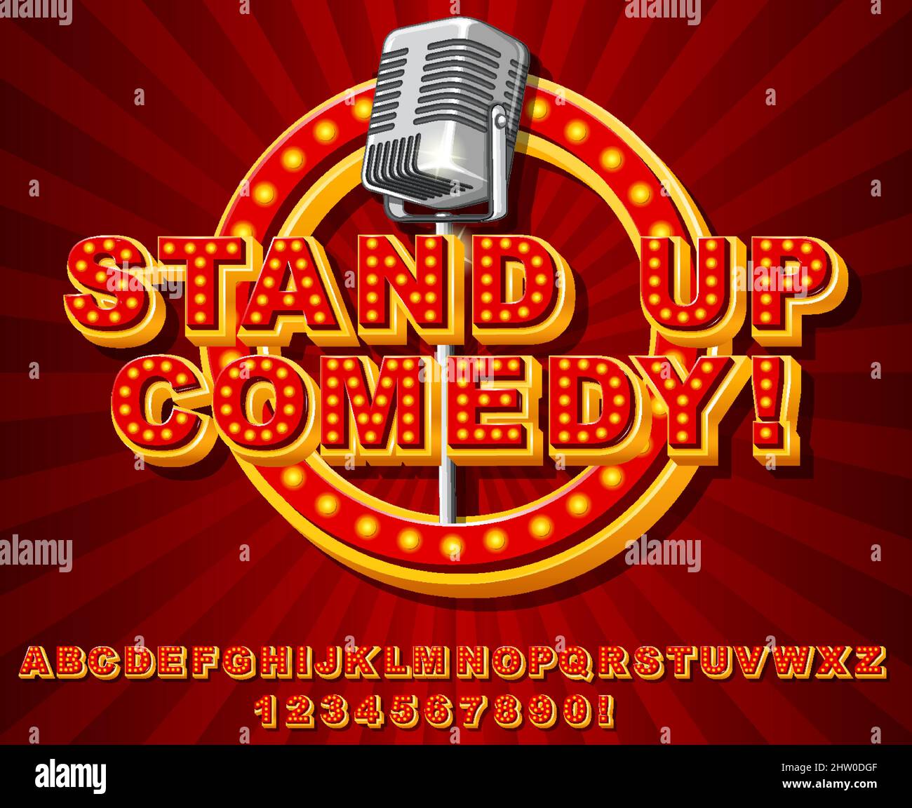 A set of English alphabet game show style illustration Stock Vector ...