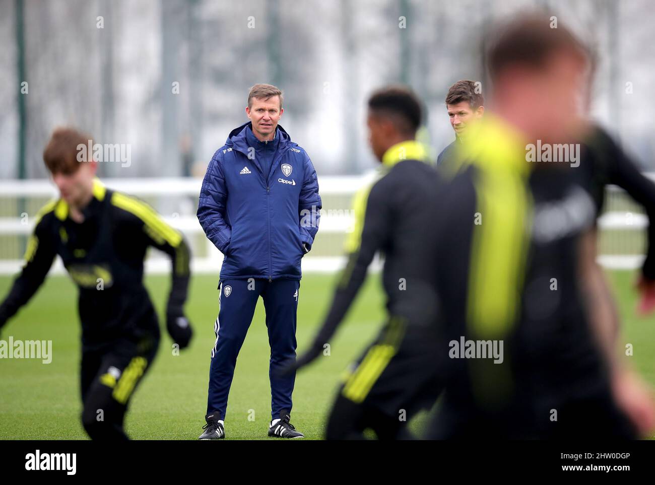 Leeds United manager Jesse Marsch during a training session at Thorp ... Leeds United manager Jesse Marsch during a training session at Thorp ...