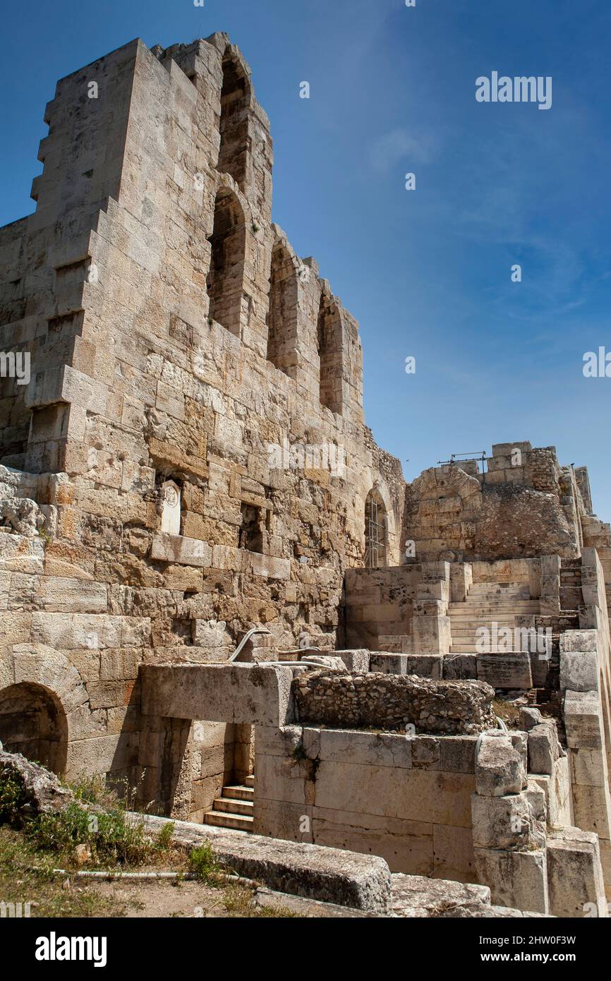 Athens, Acropolis, ancient remains, Balkans, Greece Stock Photo - Alamy