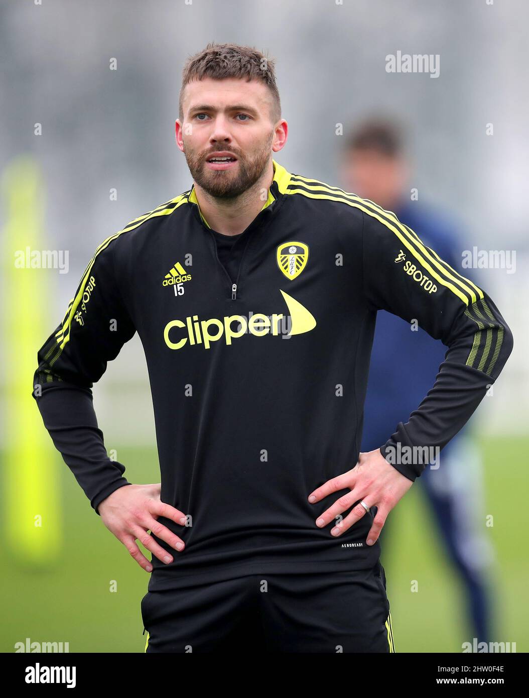 Leeds United's Stuart Dallas during a training session at Thorp Arch ...