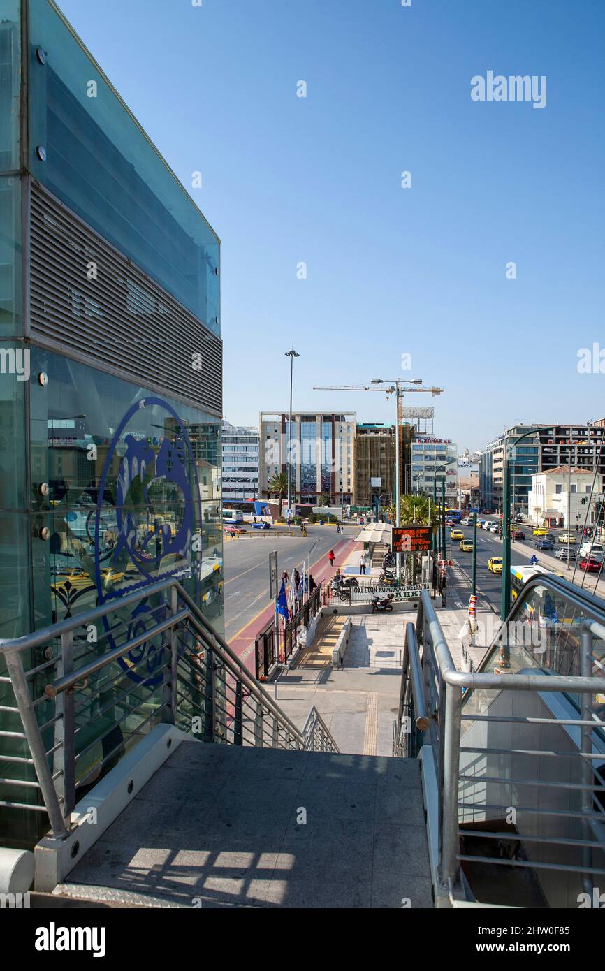 Greece, Athens, street view, outdoor escalators, Balkans, Eastern ...