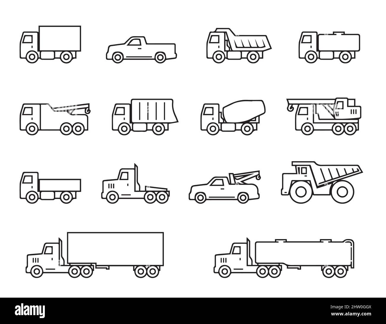 Truck Lorry Wagon Cut Out Stock Images & Pictures - Alamy