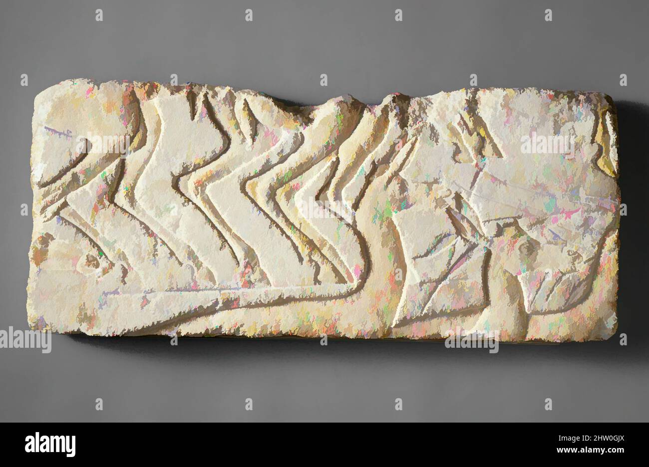 Art inspired by Desert Scene with Antelope, New Kingdom, Amarna Period ...