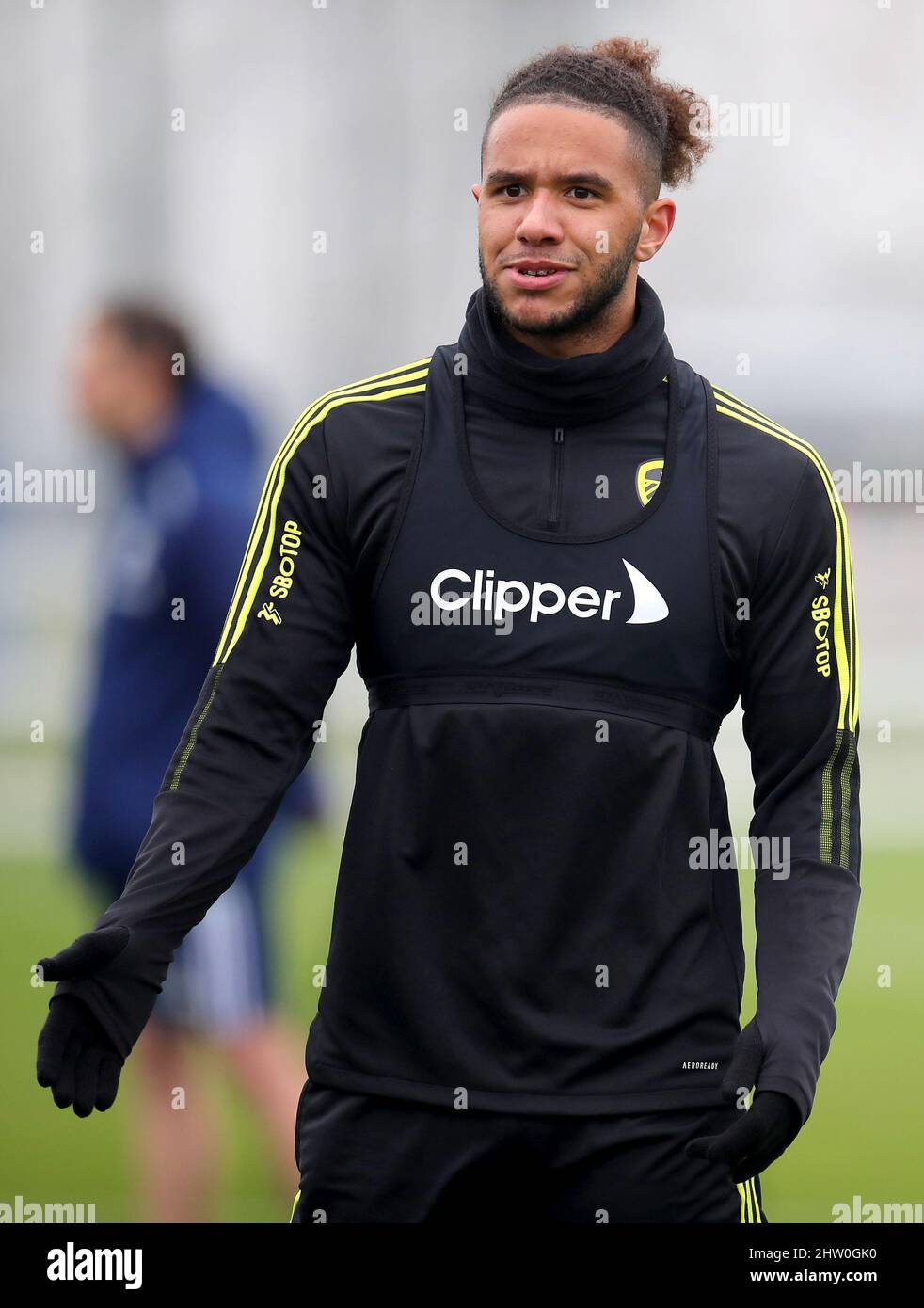 Leeds United's Tyler Roberts during a training session at Thorp Arch ...