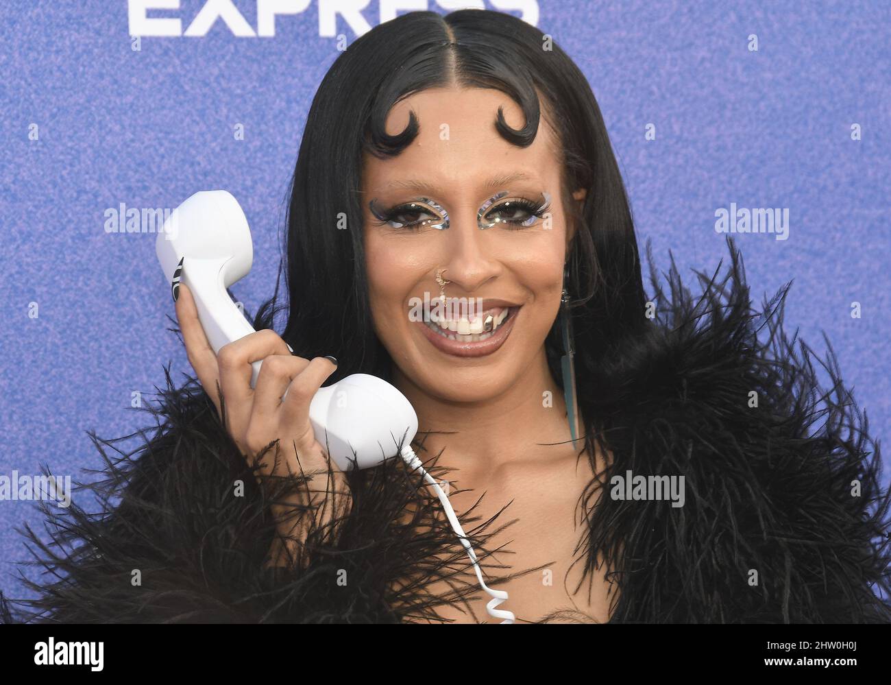 Laya arrives at the 2022 Billboard Women in Music held at the YouTube ...