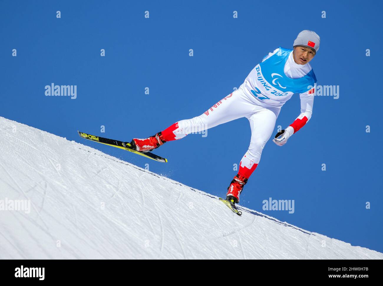 03 March 2022, China, Zhangjiakou: Paralympics: Para Nordic Skiing: An ...