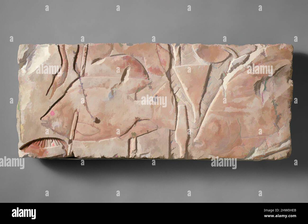 Art inspired by Scene of Fishing and Fowling, New Kingdom, Amarna ...