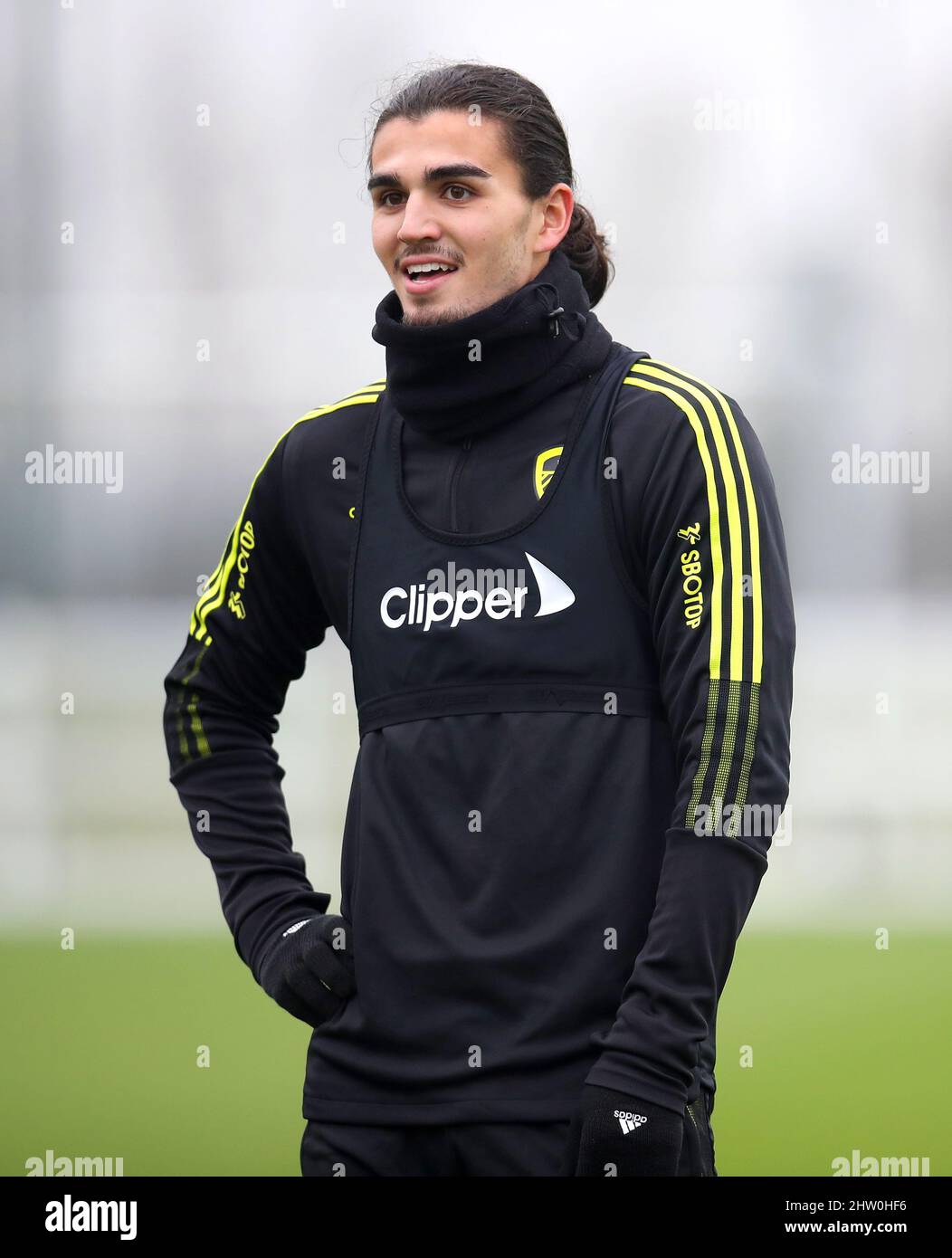 Leeds United's Pascal Struijk during a training session at Thorp Arch ...