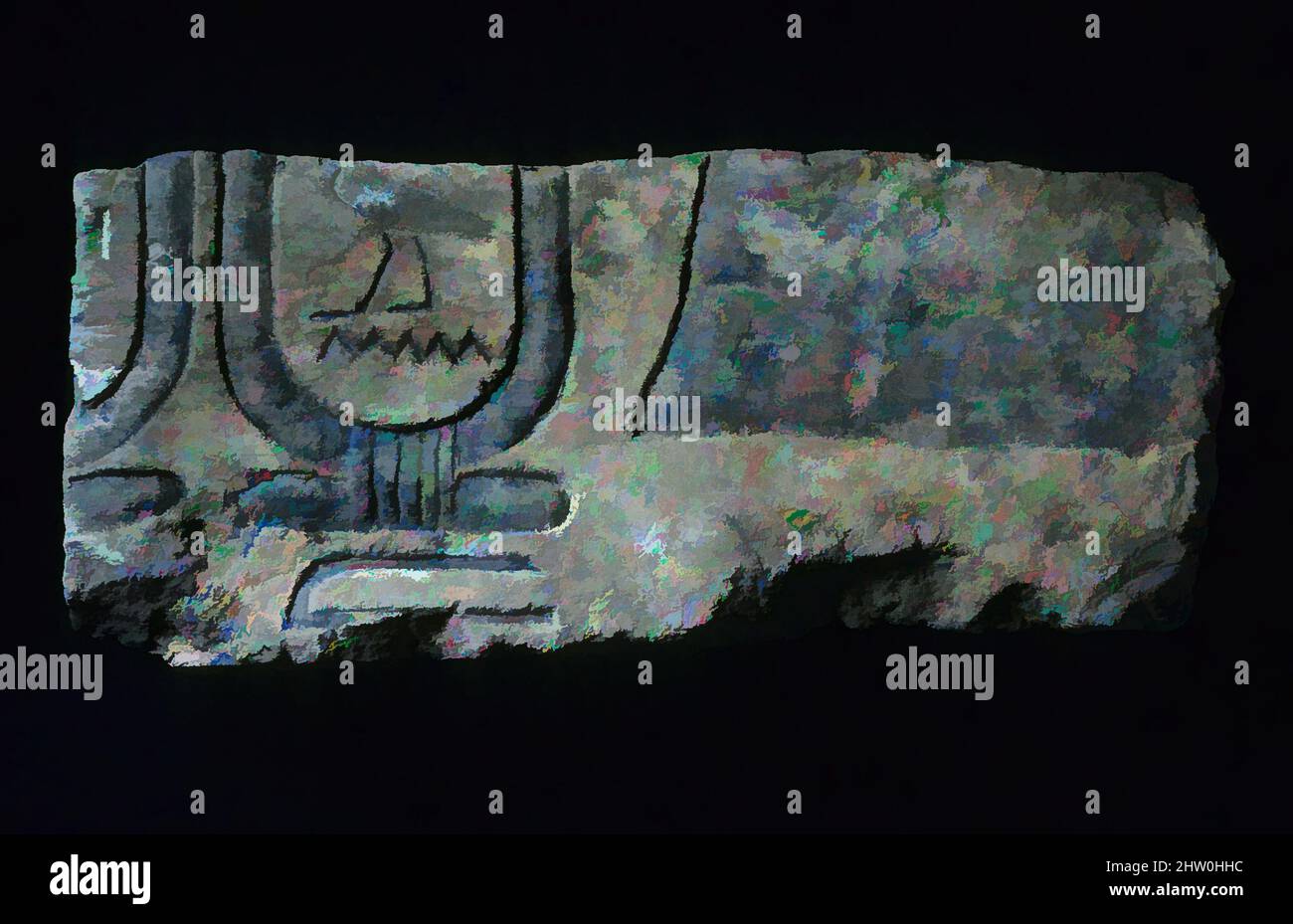 Art inspired by Relief with royal titulature, New Kingdom, Amarna ...