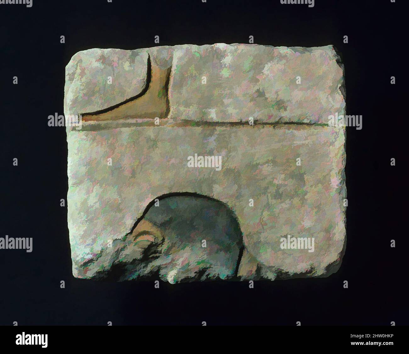 Art inspired by Relief with head and foot, New Kingdom, Amarna Period ...