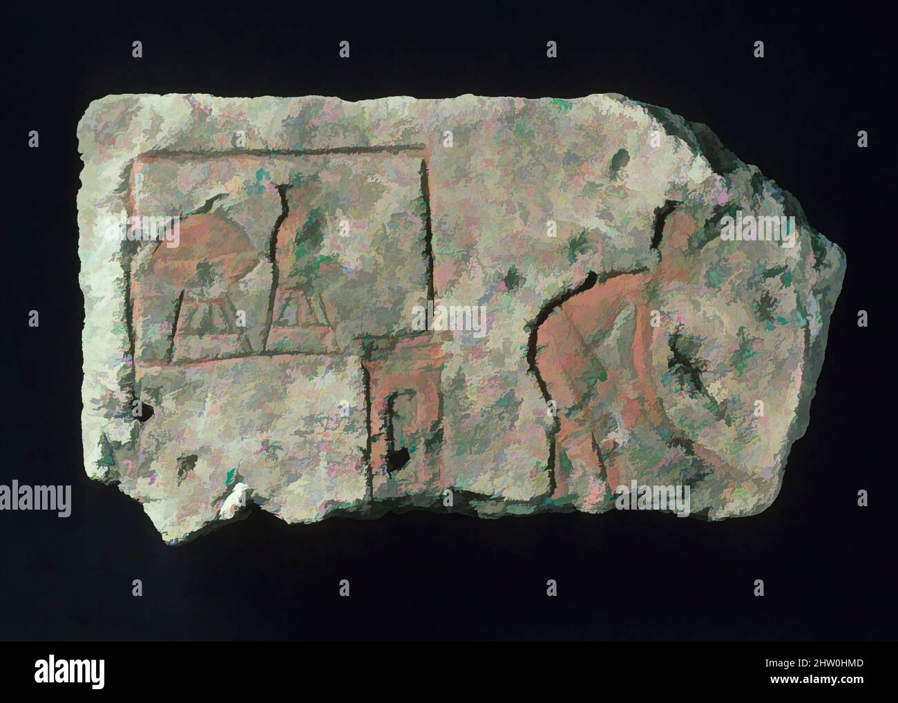 Art inspired by Relief with man sweeping, New Kingdom, Amarna Period ...