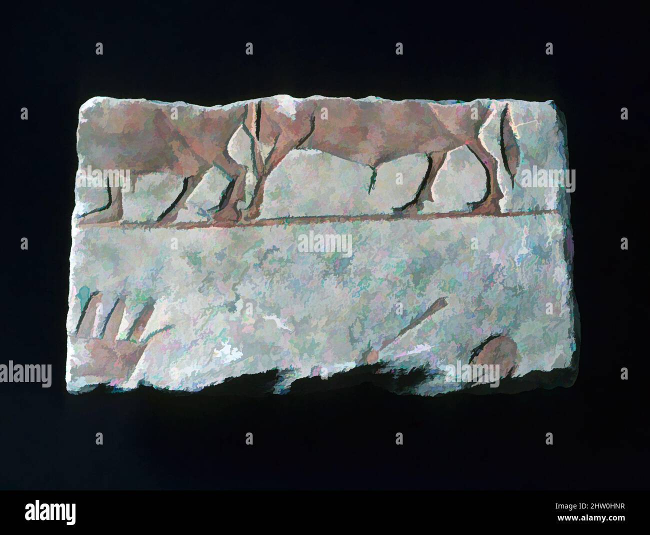 Art inspired by Relief with oxen, New Kingdom, Amarna Period, Dynasty ...