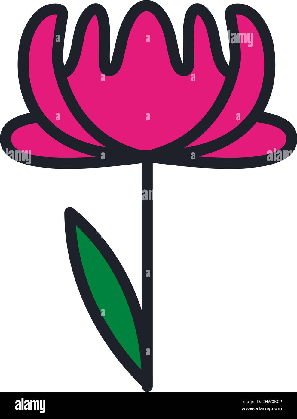 Peony icon. Pion flower isolated vector icon Stock Vector Image & Art ...