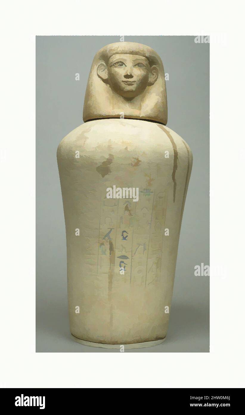 Art inspired by Canopic Jar of Manuwai, New Kingdom, Dynasty 18, ca ...