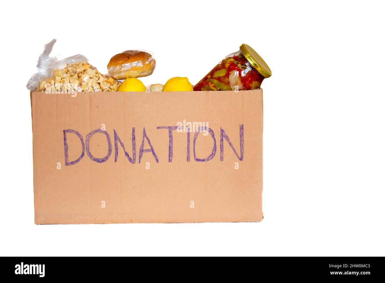 Food donation Cut Out Stock Images & Pictures - Alamy