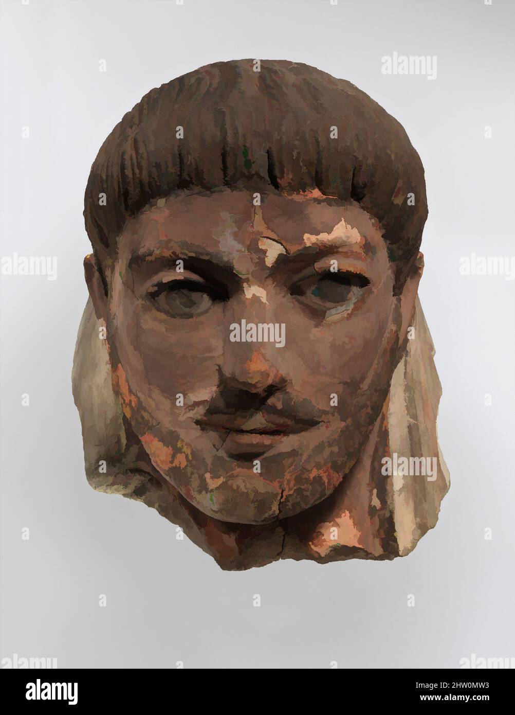 Art inspired by Funerary Mask, Roman Period, ca, From Egypt, Plaster ...
