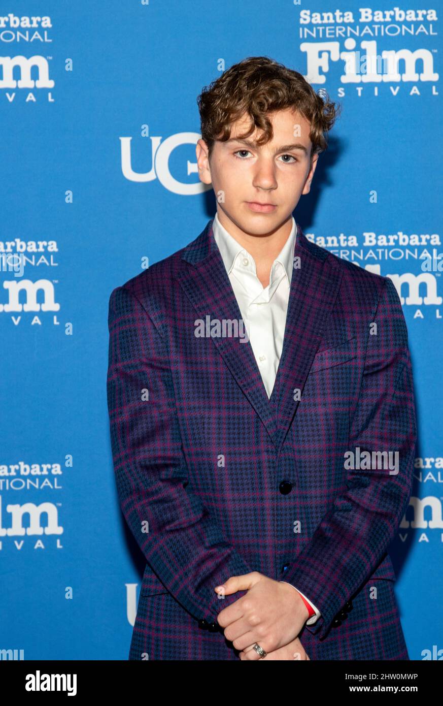 Santa Barbara, California, March 2, 2022. Red carpet arrivals Garrison ...
