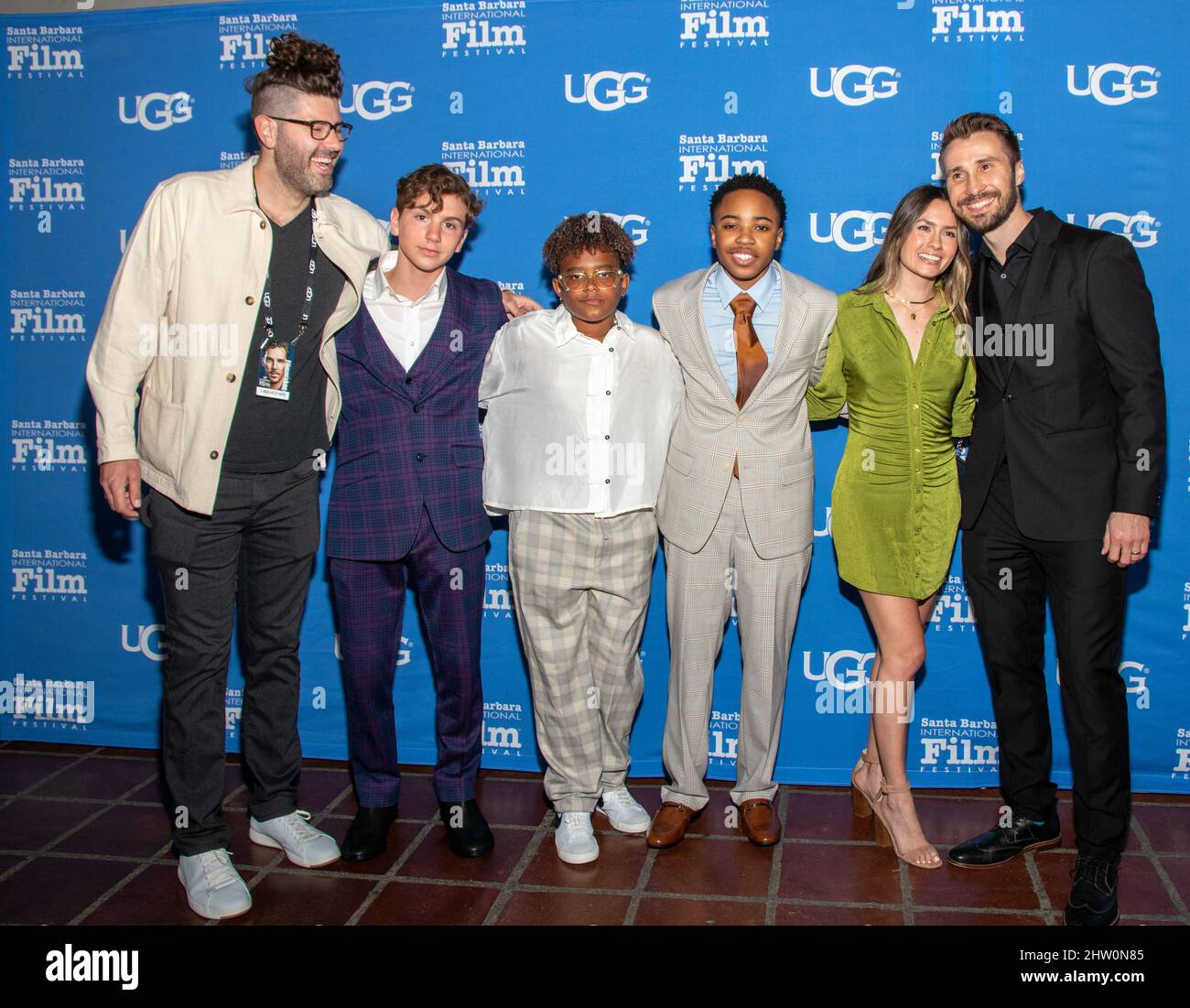 Santa Barbara, USA. 02nd Mar, 2022. Red carpet arrivals (l-r) Zach Mann ...
