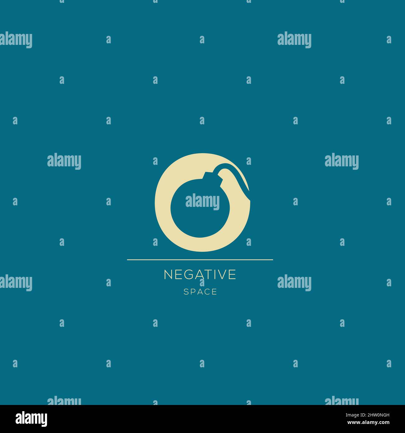 O initial letter Logo abstract design vector template Negative space ...
