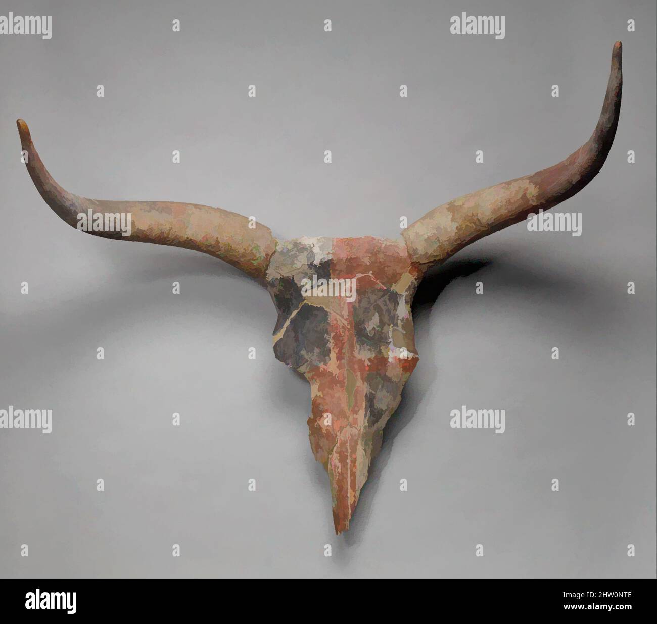 Art inspired by Bucranium, Second Intermediate Period, Dynasty 14–17 ...