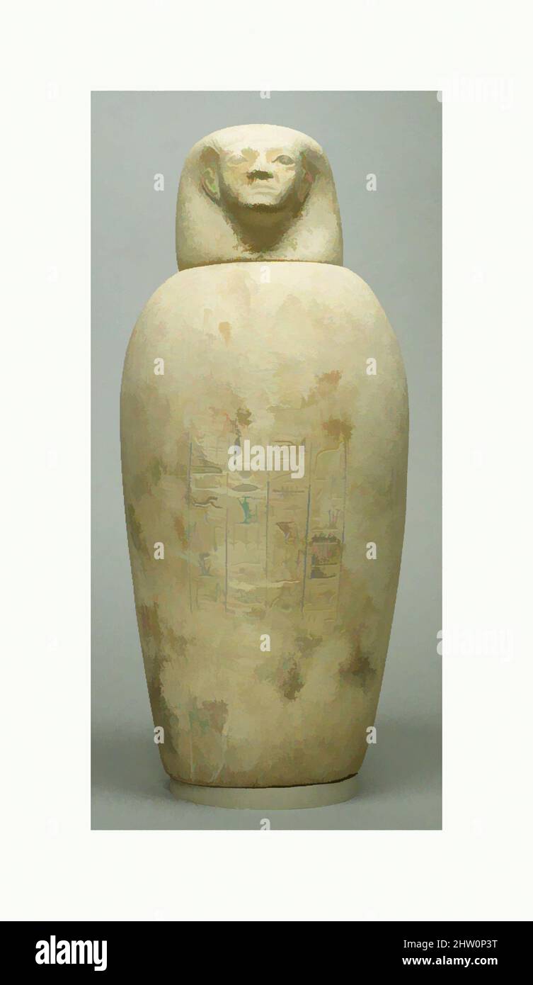 Art inspired by Canopic Jar of Maruta, New Kingdom, Dynasty 18, ca ...