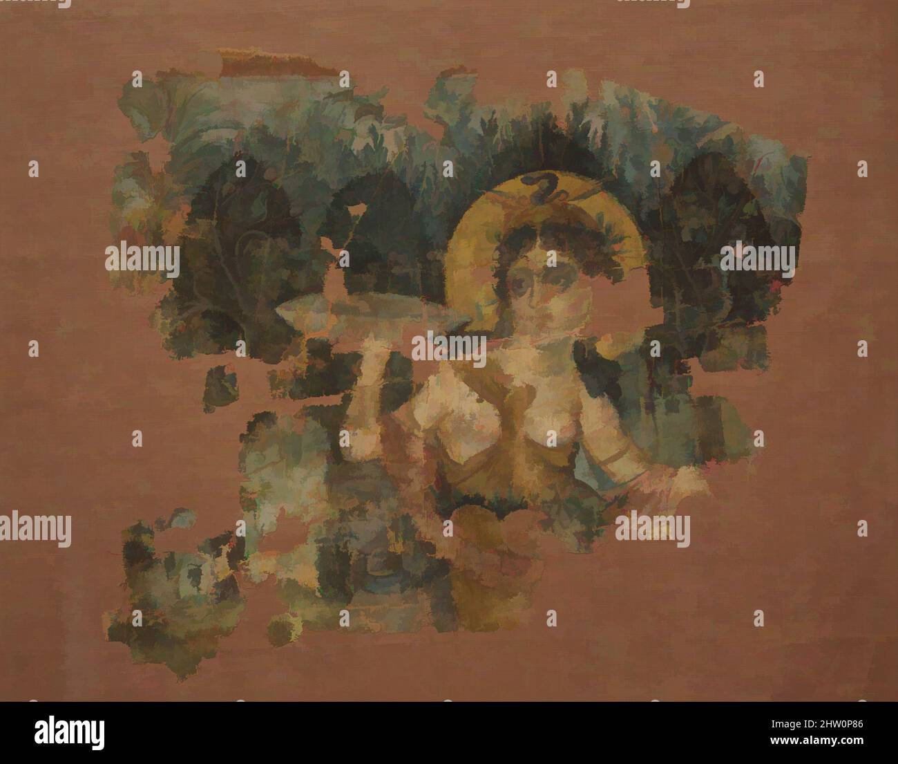 Art inspired by Hanging Showing Euthenia in a Garden, Roman Period, 1st ...