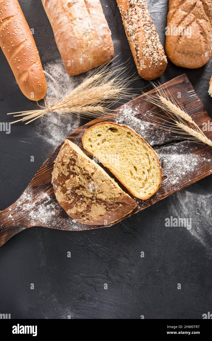vertical flat view with a copy of the space on the assortment of ...