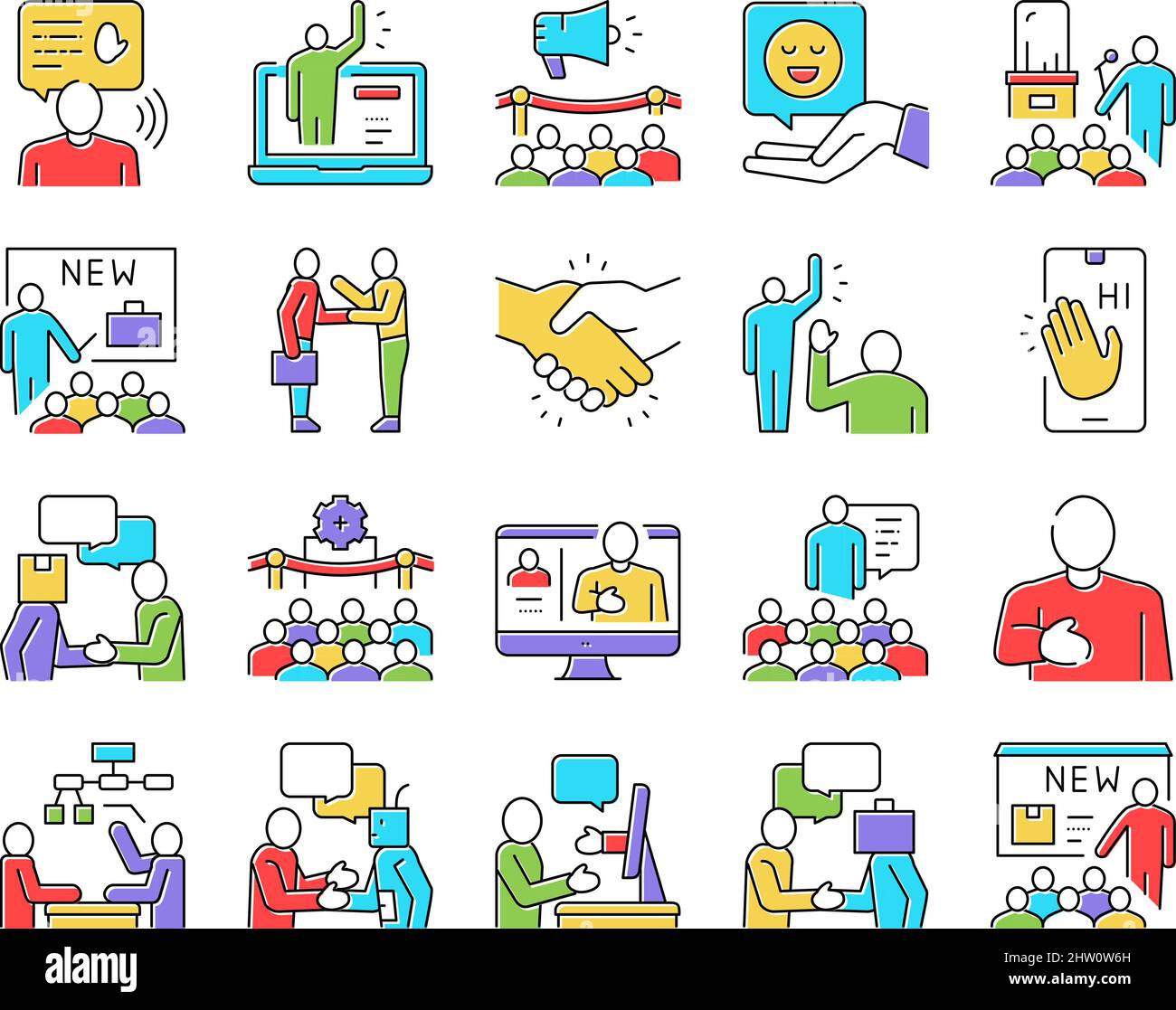 Introduction Speech Collection Icons Set Vector Stock Vector Image ... Introduction Speech Collection Icons Set Vector Stock Vector Image ...