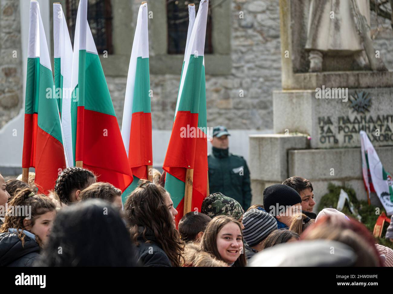 Elhovo Bulgaria 3rd March 2022: All ages of Bulgarian's come together ...