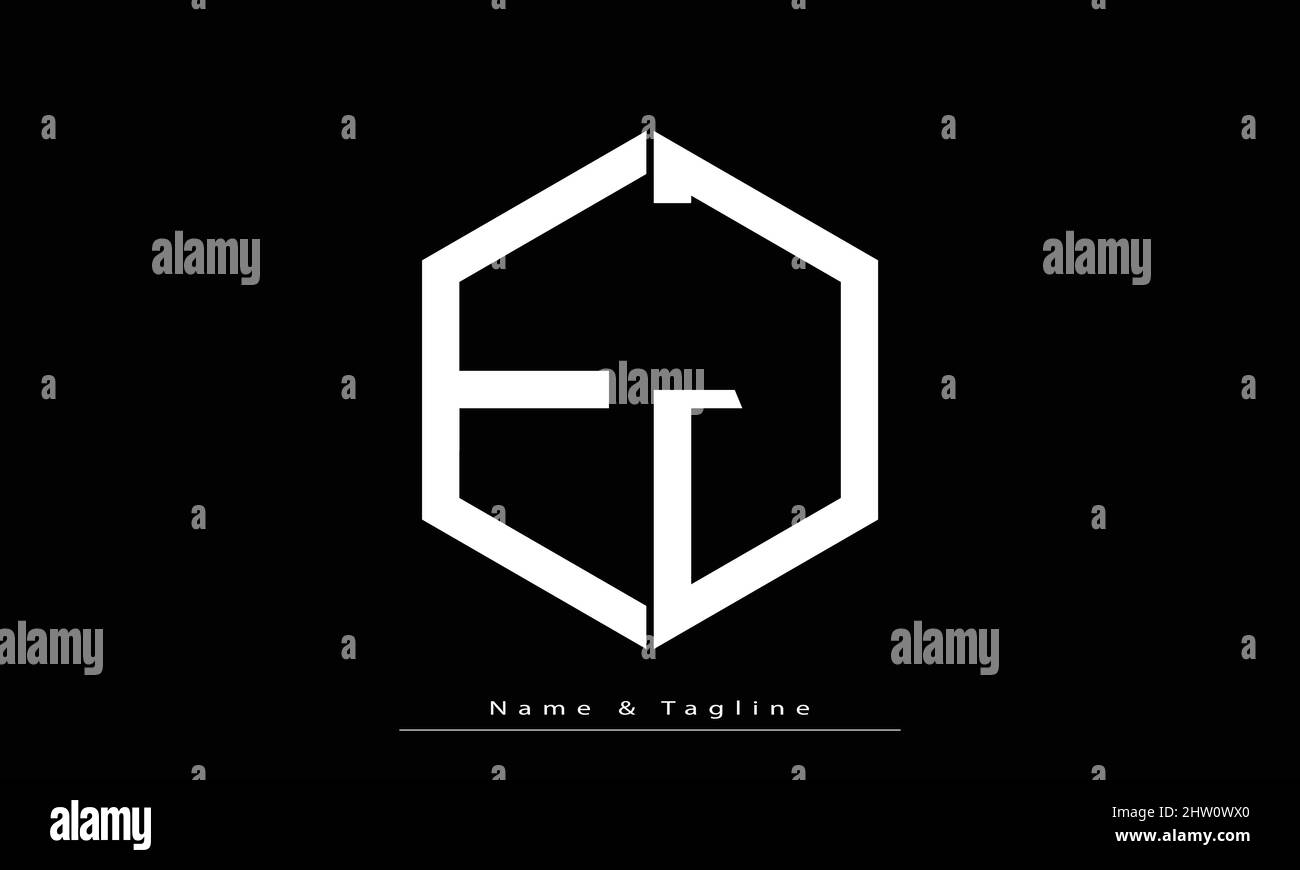 Alphabet letters Initials Monogram logo EJ , JE Stock Vector Image ...