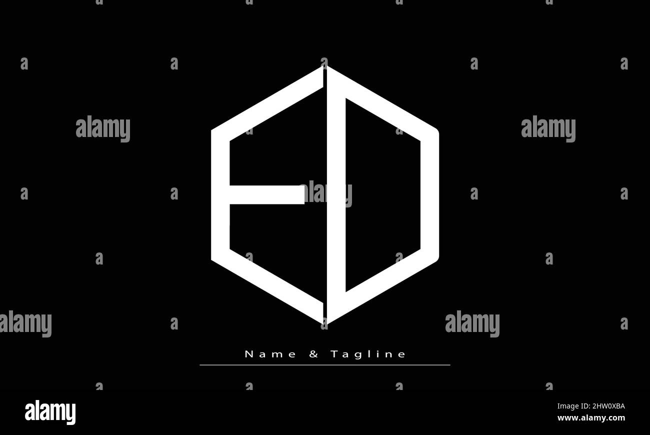 Alphabet letters Initials Monogram logo ED, DE Stock Vector Image & Art ...