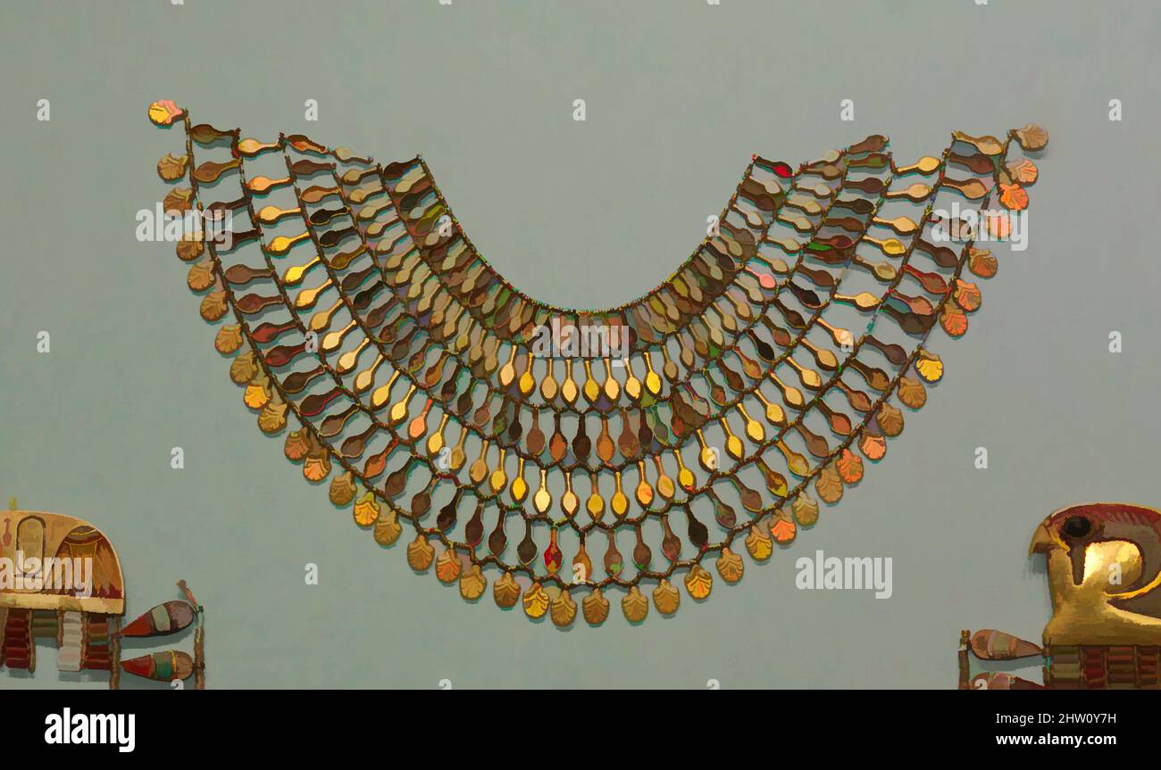 Art inspired by Broad collar of Nefer Amulets, New Kingdom, Dynasty 18 ...